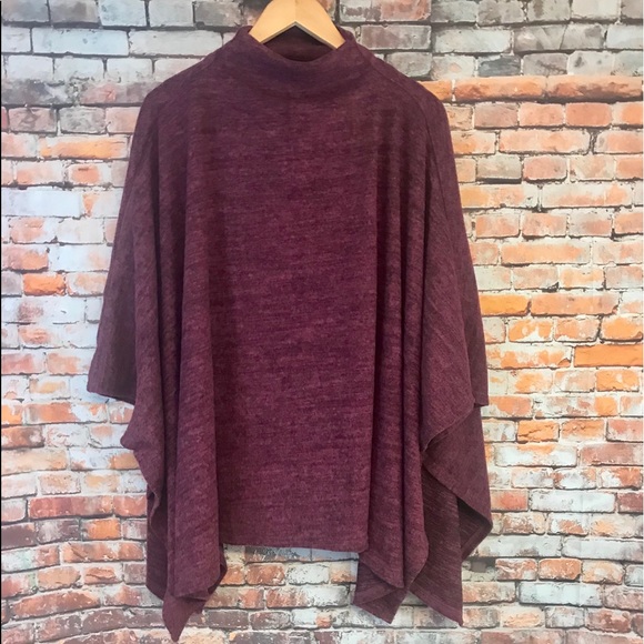 Heathmoor | Jackets & Coats | Heathmoor Maroon Poncho | Poshmark